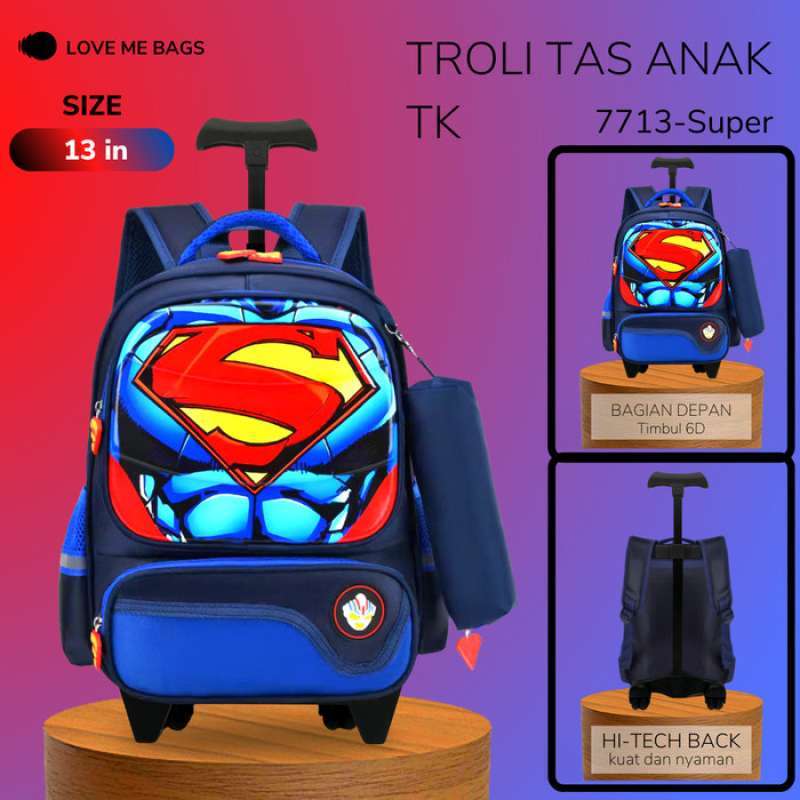 Jual Tas Troli Anak Tk Paud Laki Lmb Karakter Kartun Timbul 6d Bahan Nilon - Trl 7713 Super Di ...
