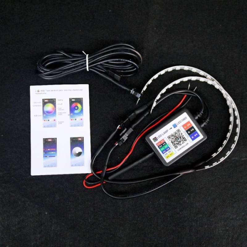 Promo Lampu LED Devil Eye Demon 360 WRGB APP Welcome RGB Matrix Mobil ...