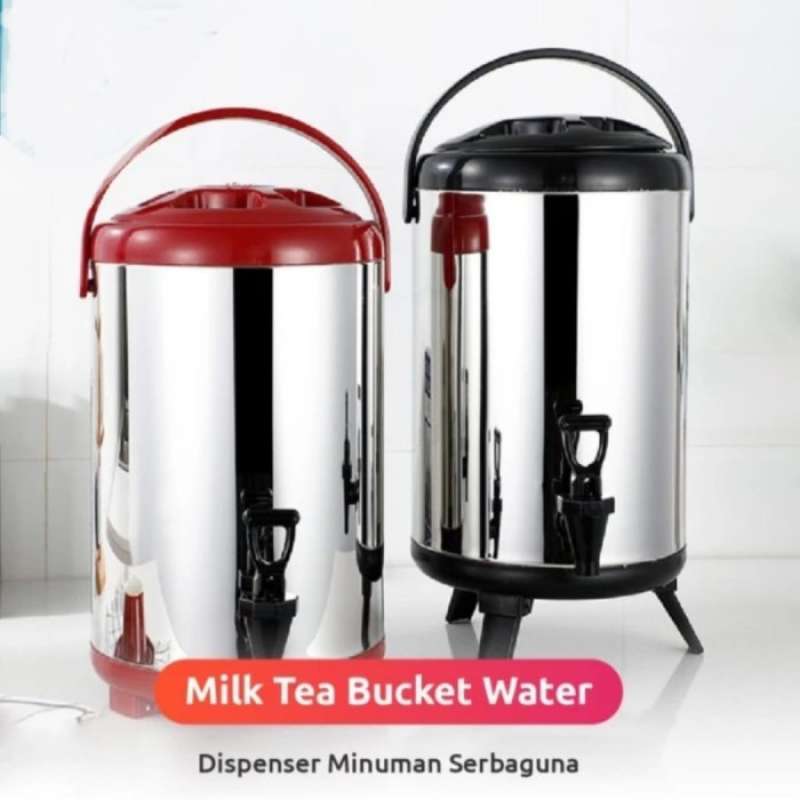 Promo MILK TEA BUCKET STAINLESS DISPENSER AIR MINUM PANAS DINGIN Diskon ...