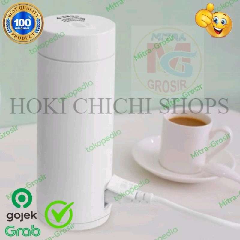 Promo Thumbler Botol Termos Listrik Elektrik Portable 400ml Cc Diskon ...