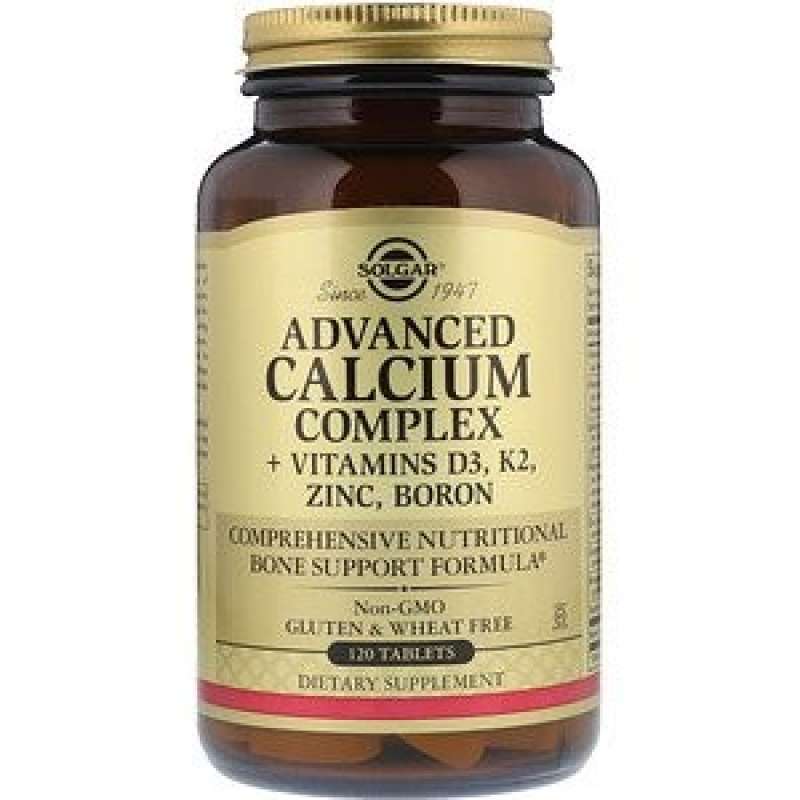 Promo SOLGAR ADVANCED CALCIUM COMPLEX + VITAMIN D3, K2, ZINC, BORON 120 ...