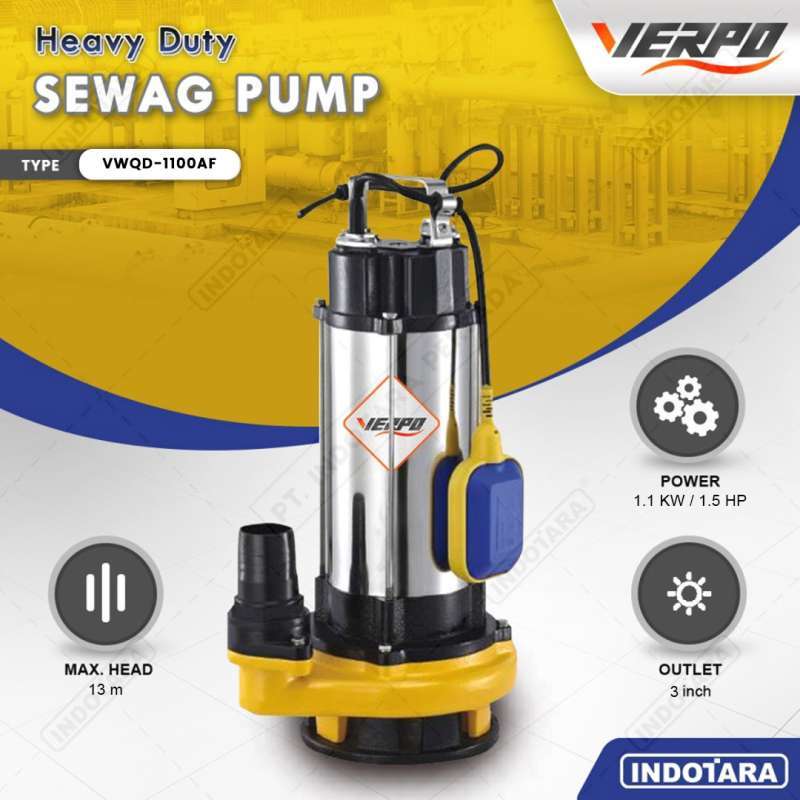 Jual Pompa Celup Verpo Heavy Duty Sewage Submersible Pump Di Seller Pt ...