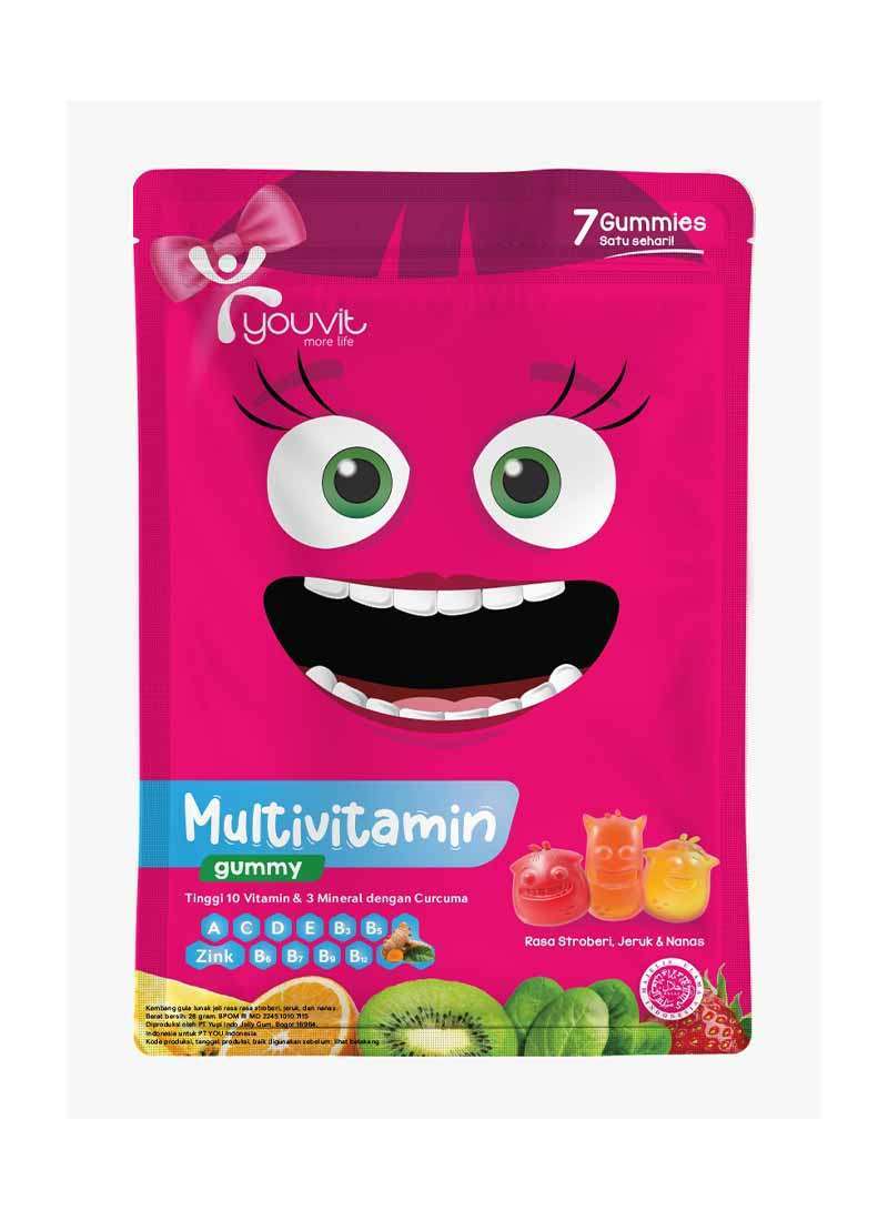 Jual Youvit Multivitamin Anak dan Omega3 Anak isi 7 Gummies untuk 7 ...