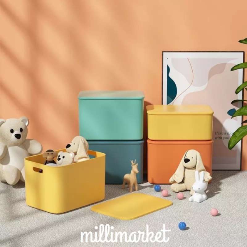 Promo PLASTIC CONTAINER STORAGE 24L / storage + tutup ukuran 36cm*26cm ...