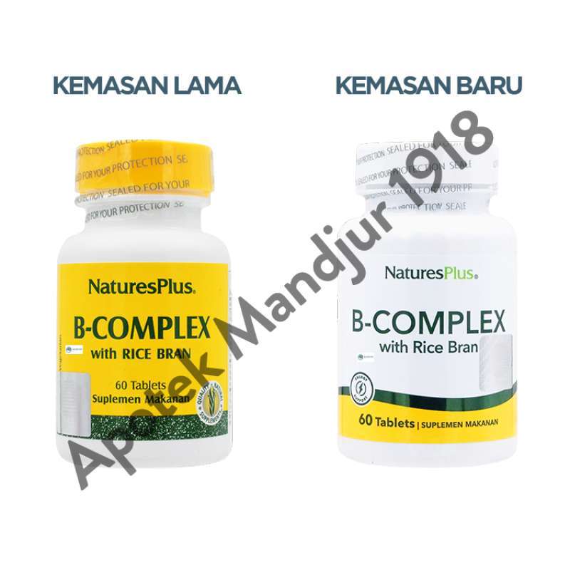 Jual NaturesPlus B Complex 60 Tablet - Vitamin Anti Stress dan Saraf di ...