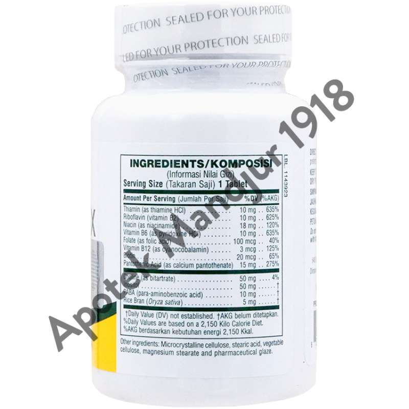 Jual Natures Plus B Complex 60 Tablet - Vitamin Anti Stress dan Saraf ...