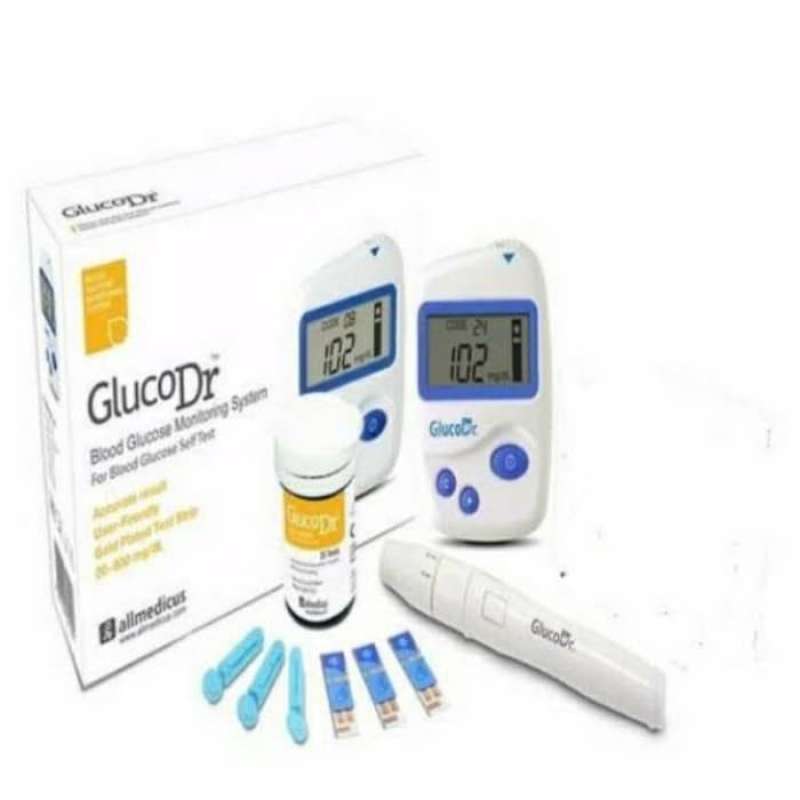 Promo Alat Test Gula Darah GlucoDr Biosensor 25 strip/GlucoDr Blood ...