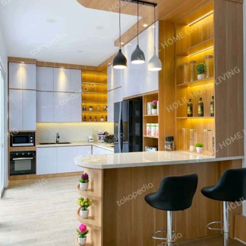 Promo Kitchen Set Minimalis Hpl Custom Diskon 23% Di Seller Emerald ...
