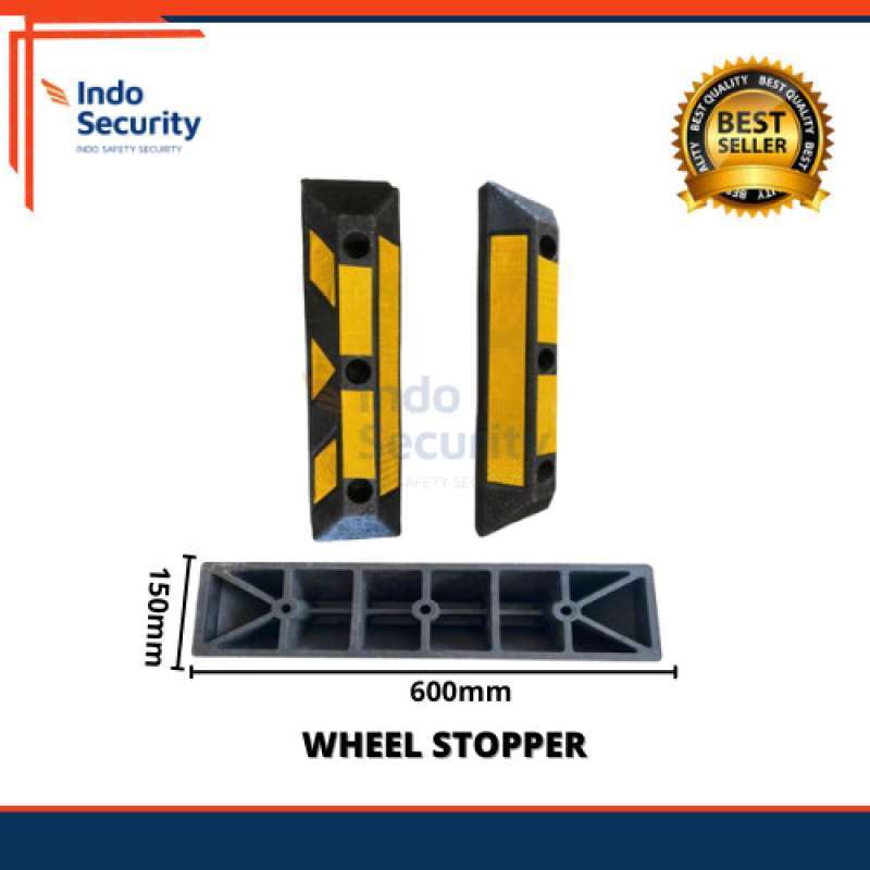 Promo Wheel stopper PVC / Pembatas parkir mobil atau pengganjal roda ...