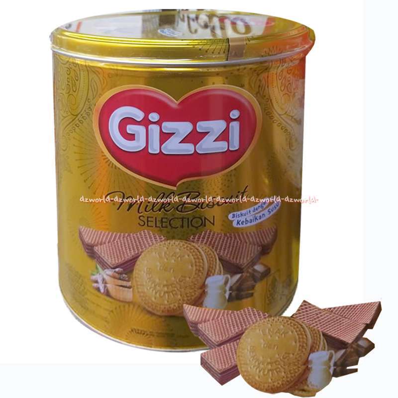 Jual Gizzi 240gr Milk Biscuit Selection Aneka Biskuit Wafer Krem Coklat ...