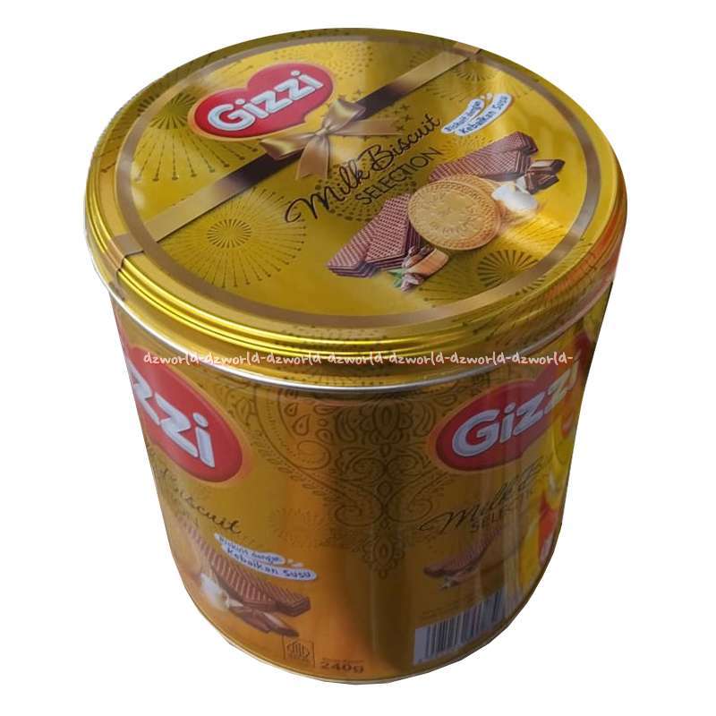 Jual Gizzi 240gr Milk Biscuit Selection Aneka Biskuit Wafer Krem Coklat Dengan Kebaikan Susu ...