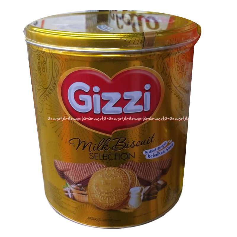 Jual Gizzi 240gr Milk Biscuit Selection Aneka Biskuit Wafer Krem Coklat ...