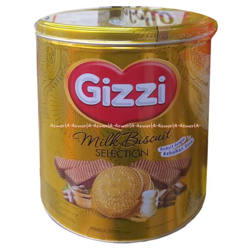 Jual Gizzi 240gr Milk Biscuit Selection Aneka Biskuit Wafer Krem Coklat ...