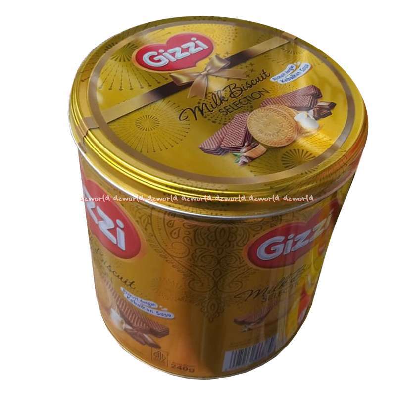 Jual Gizzi 240gr Milk Biscuit Selection Aneka Biskuit Wafer Krem Coklat ...