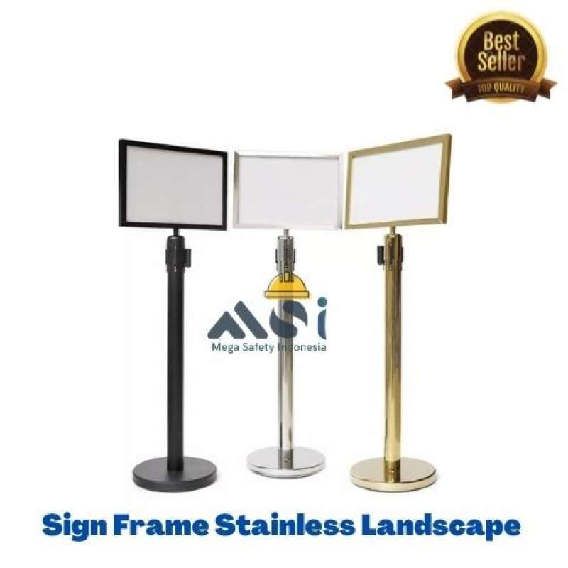 Promo Sale Sign Frame Stainless A3 Landscape Signage Poster Papan ...