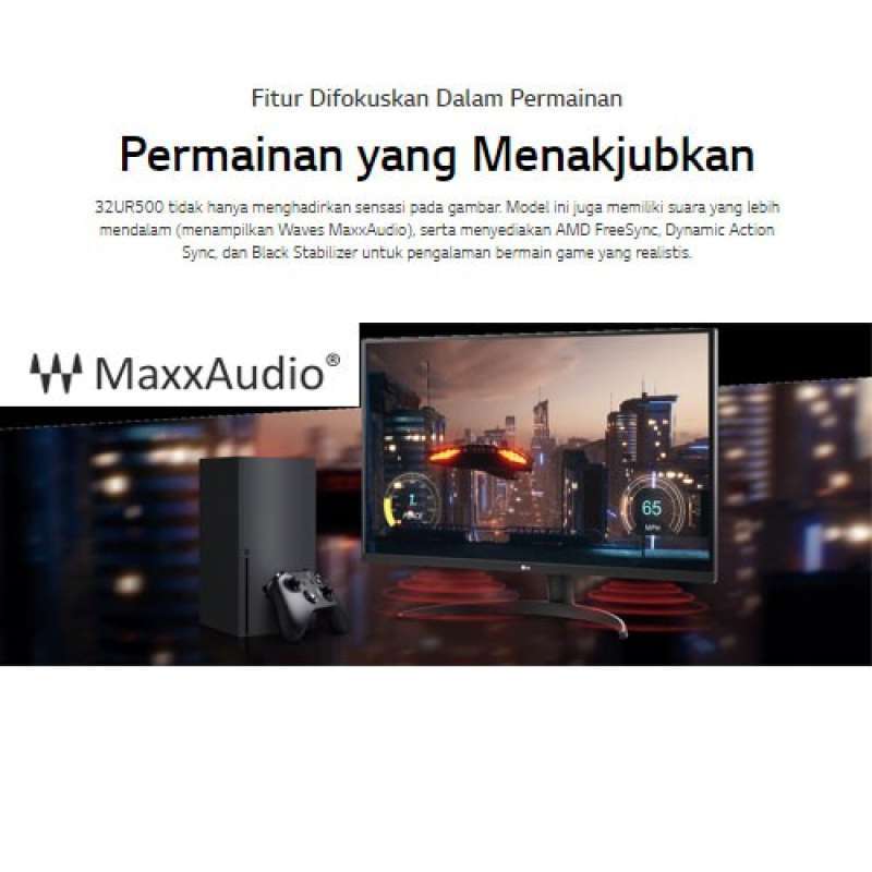 Jual LG UltraHD 4K 31.5 Inch 32UR500-B.ATI HDR10 VA Maxx Audio 4ms di ...