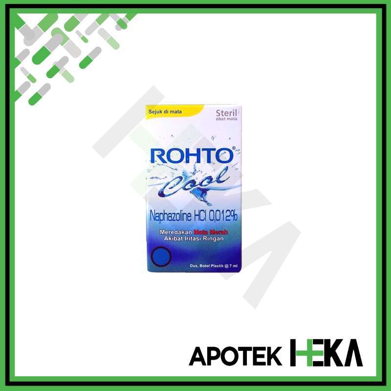 Jual Rohto Cool 7 Ml Nafazolin Obat Tetes Mata Atasi Mata Merah Di ...