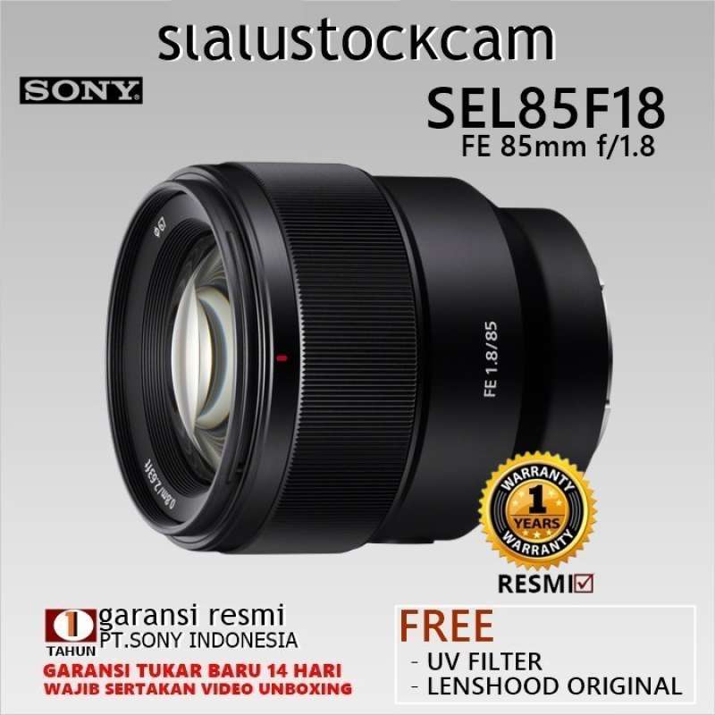 Promo New Lensa Sony Fe 85Mm F1.8 Sel85F18 Resmi Segel Baru - FE85MM FREE Diskon 1% di Seller ...