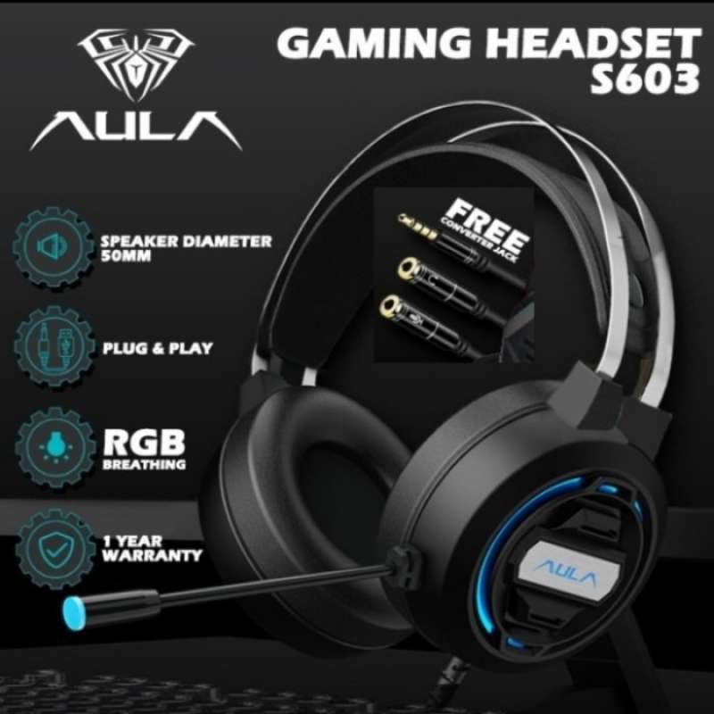Promo AULA HEADSET GAMING S603 â€“ RGB BREATHING PC/MOBILE FREE ...