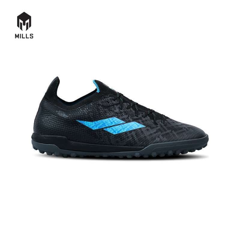 Jual Mills Sepatu Futsal Tribe Turf Black / Dk. Grey / Lt. Blue 9001001 ...