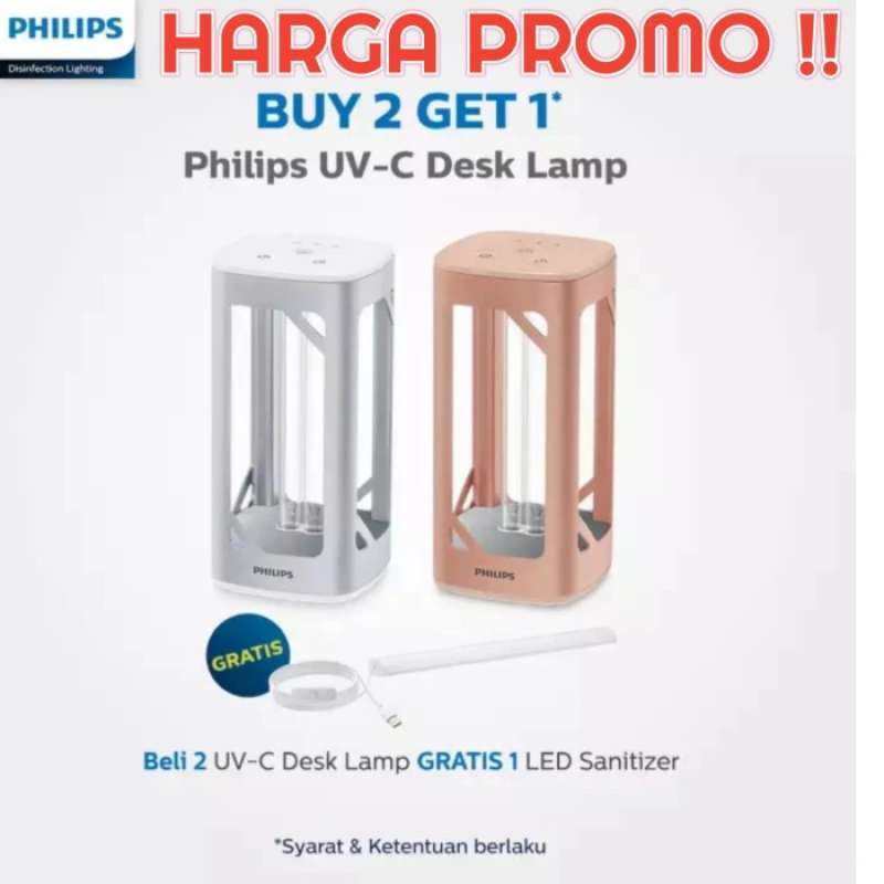 Promo Philips UVC Desk Lamp Lampu UV Steril Ruangan - Multicolor Silver Diskon 23% di Seller ...