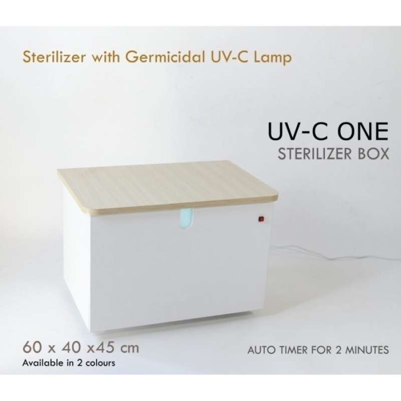 Promo uvc box sterilizer ukuran besar uvc-one Philips 15w dengan tray besi - Cokelat Muda ...