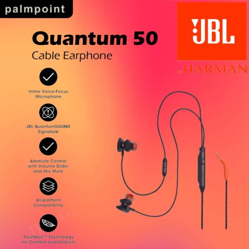 Promo JBL Quantum 50 / Q50 Headset Gaming Wired In-Ear Resmi IMS Diskon ...