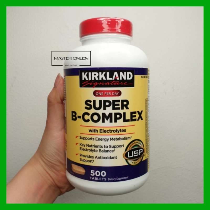 Promo Kirkland Super B Complex 500 Tablet Electrolytes Vitamin B ...