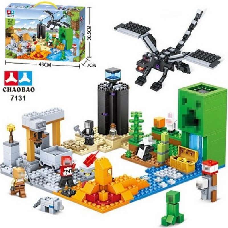 Promo Mainan Brick Minecraft Ender Dragon Mini Figure Mine Craft Diskon ...
