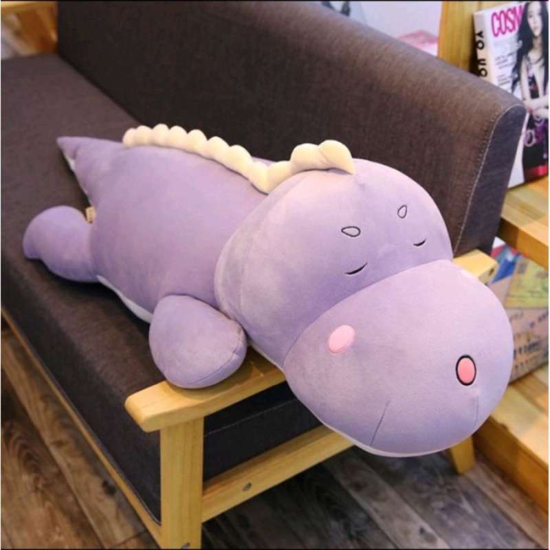 Promo Boneka Guling Dinosaurus Ukuran 60cm dan 80cm Bahan Plush ...