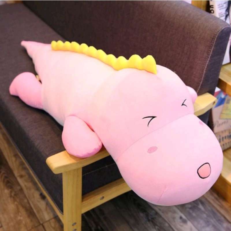 Promo Boneka Guling Dinosaurus Ukuran 60cm dan 80cm Bahan Plush ...