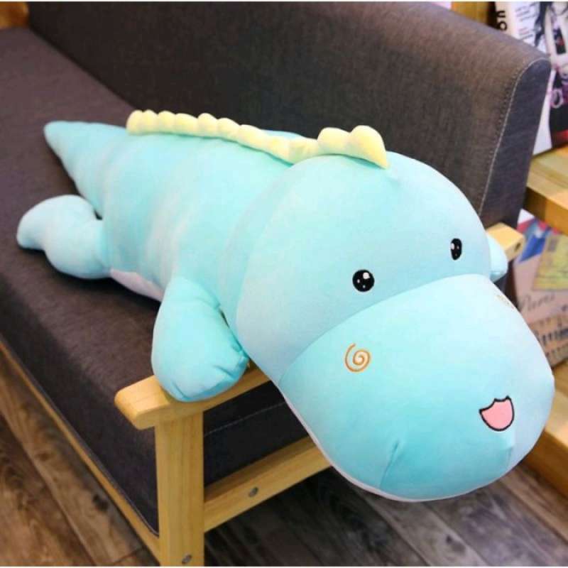 Promo Boneka Guling Dinosaurus Ukuran 60cm dan 80cm Bahan Plush ...