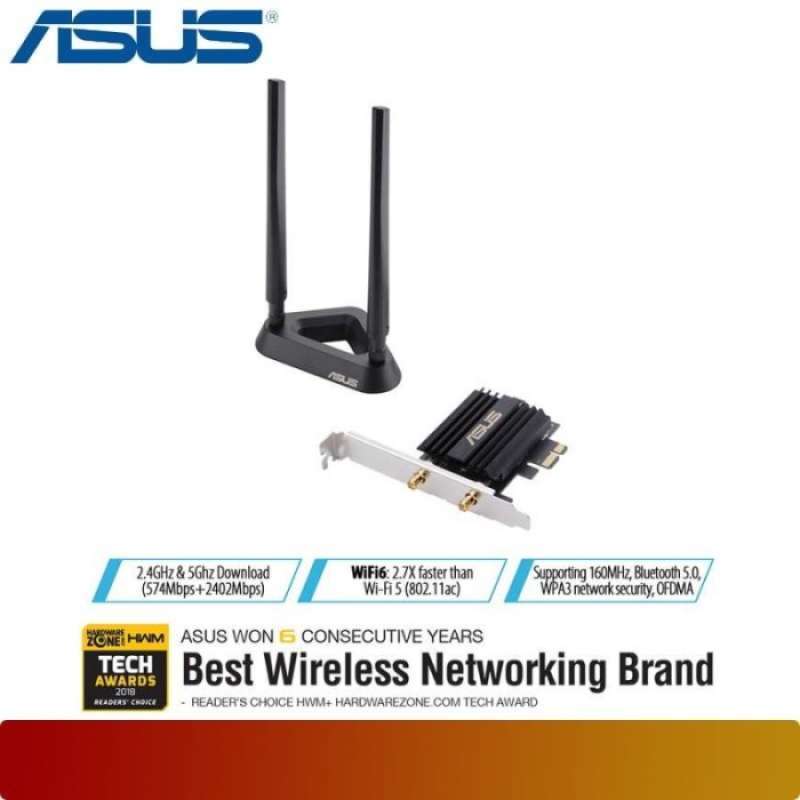 Promo Asus Pce-ax58bt | Ax3000 Dual Band Pci-e Wifi 6 Diskon 9% Di ...