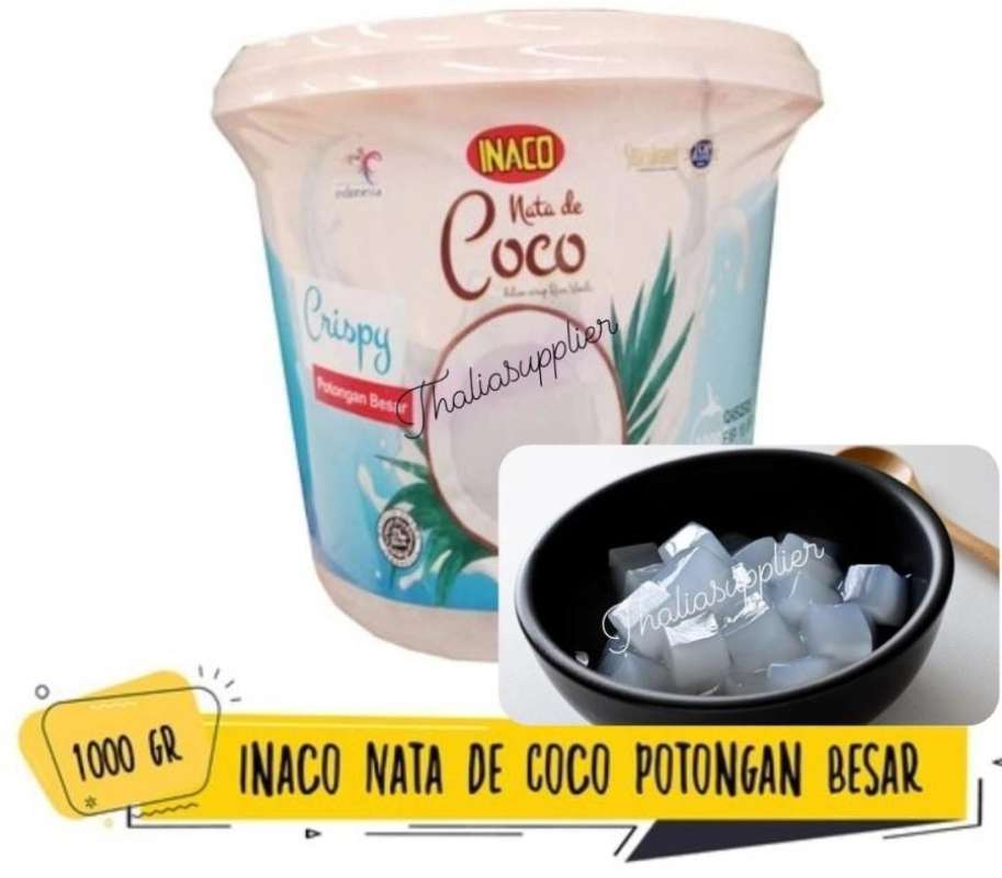 Jual Inaco Nata De Coco Crispy Potongan (besar) 1kg Ember Di Seller ...
