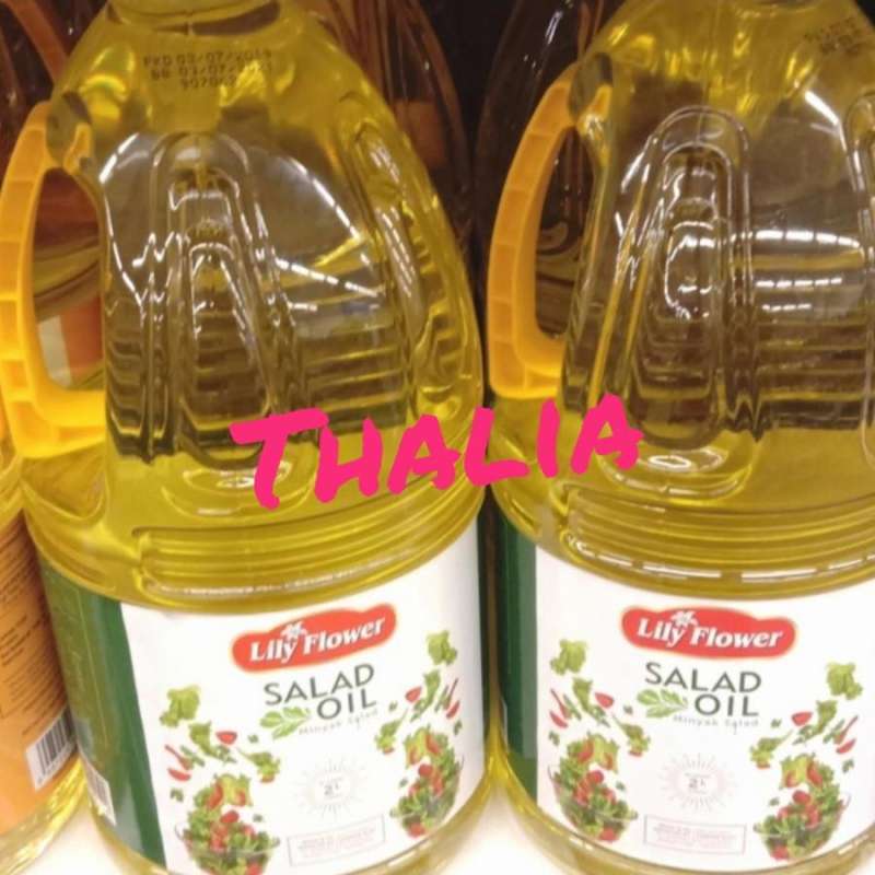 Jual LILY FLOWER SALAD OIL 2LTR BOTOL PLASTIK, MINYAK GORENG AMAN ...