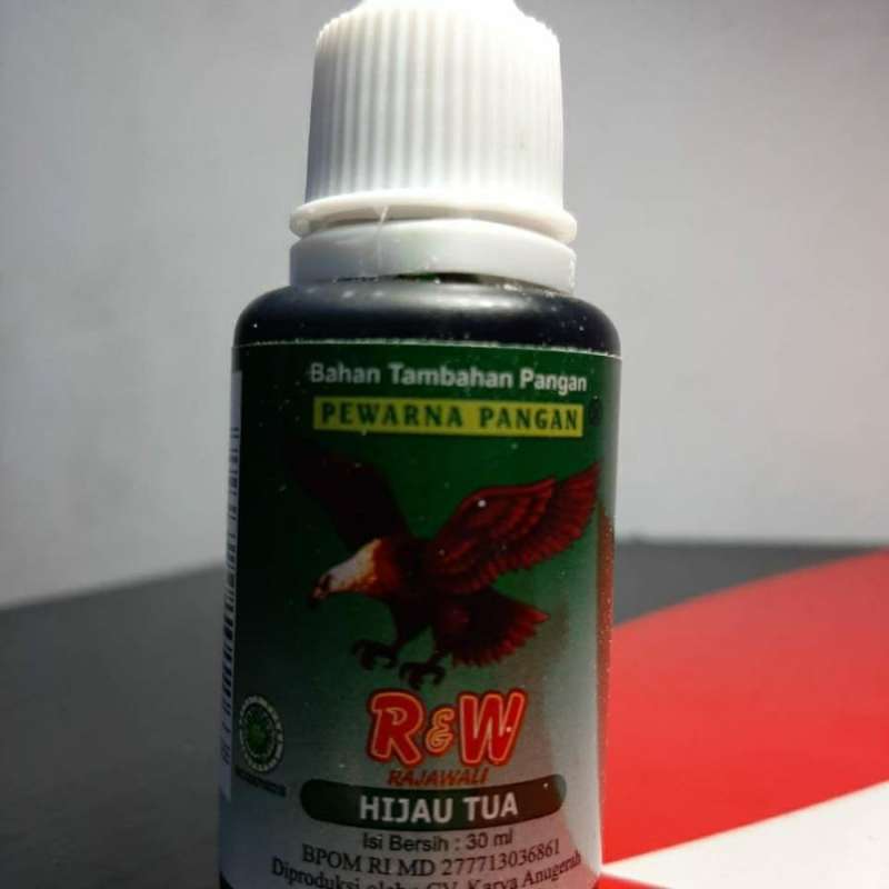 Jual Rajawali (rw) Hijau Tua Pewarna Makanan Bahan Dasar Air, Aman ...