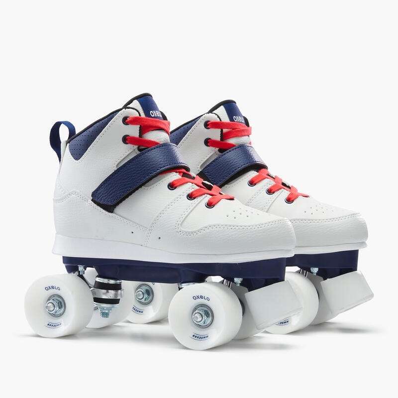 Jual Oxelo Sepatu Roda Quad 100 Adult Roller Skates - White 8520174 ...