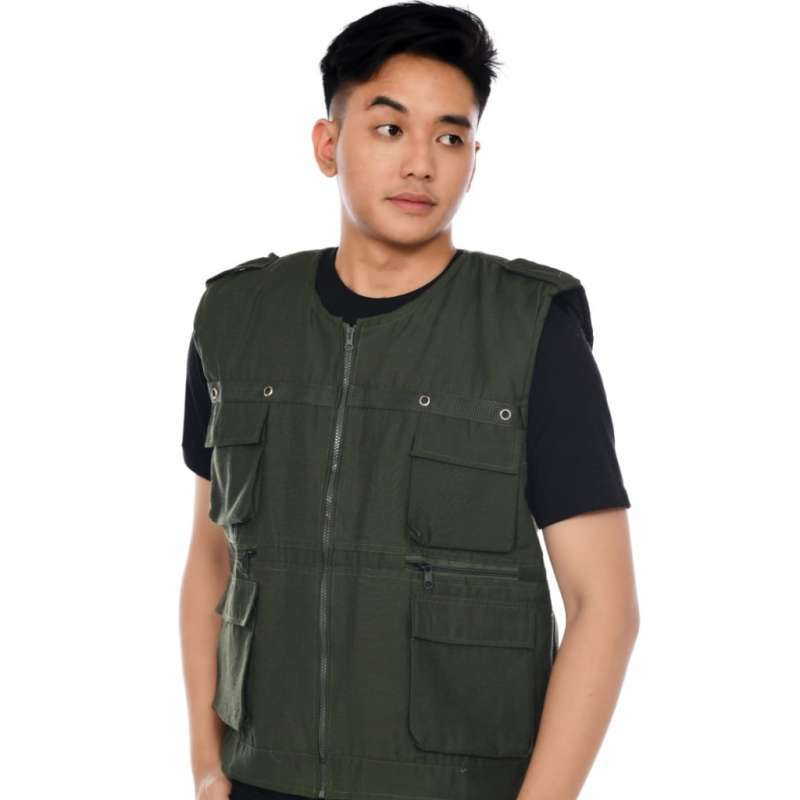Promo CREDIFOX Rompi tactical / rompi cargo / vest pria casual / rompi ...