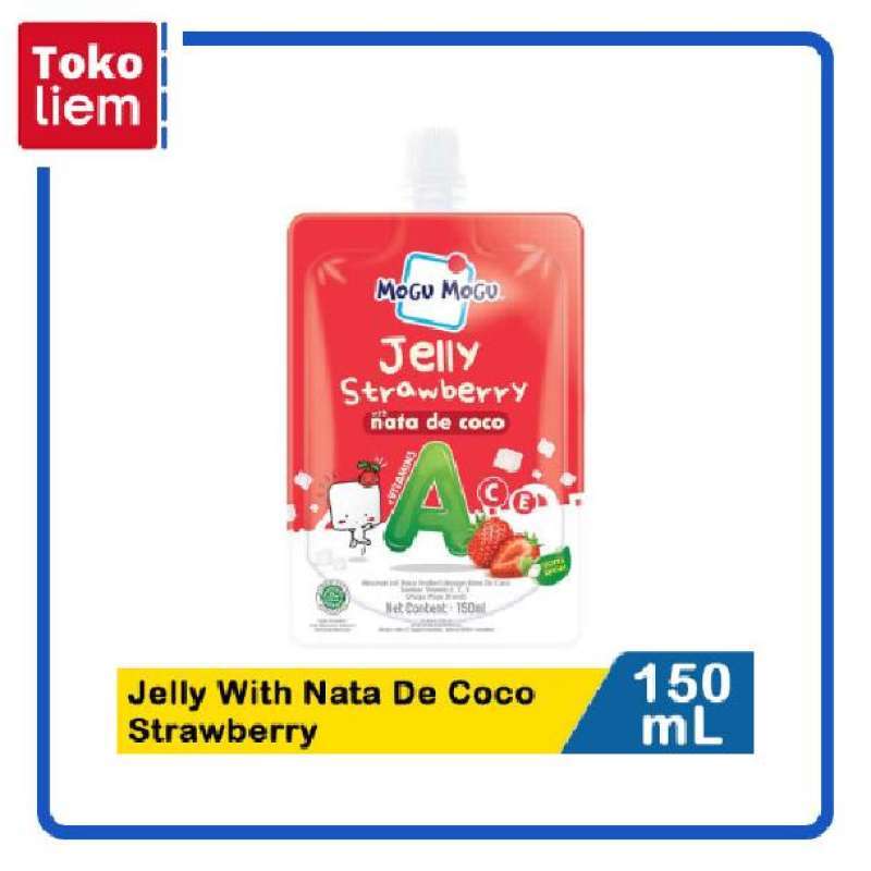 Jual Mogu-Mogu Jelly With Nata De Coco Strawberry 150mL di Seller Toko Liem - Tembalang, Kota ...