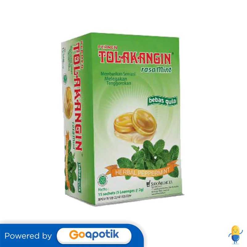 Jual TOLAK ANGIN SIDOMUNCUL PERMEN HERBAL BEBAS GULA 5 PCS BOX 15 ...