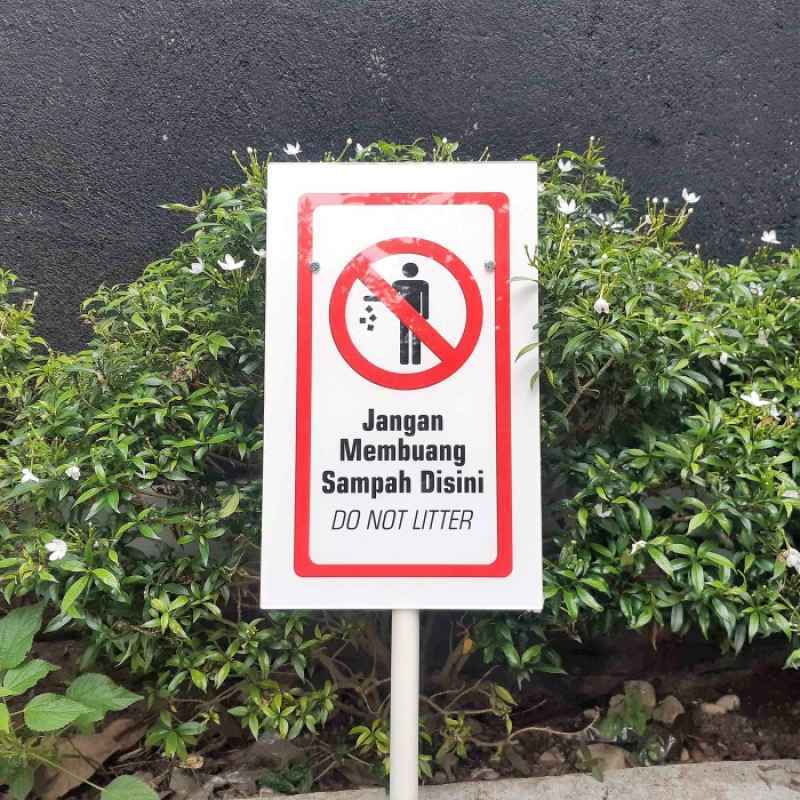 Promo Rambu Dilarang Membuang Sampah Sembarangan, Rambu Taman Diskon 33 ...