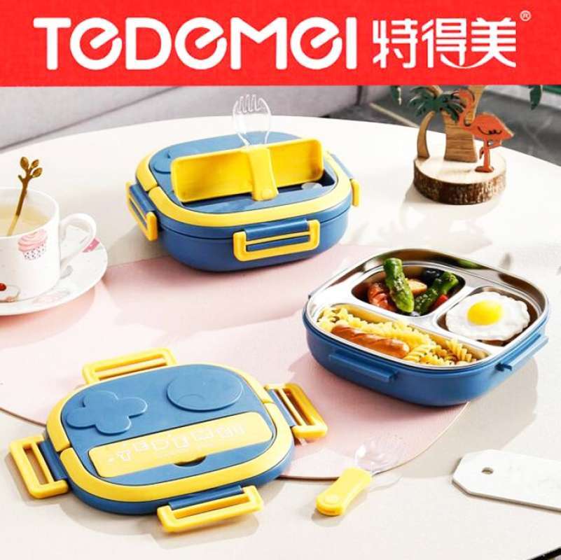 Promo TEDEMEI LUNCH BOX STAINLESS KOTAK BEKAL TEMPAT MAKAN TERMOS KUAH ...