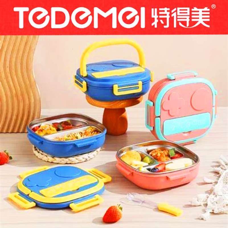 Promo TEDEMEI LUNCH BOX STAINLESS KOTAK BEKAL TEMPAT MAKAN TERMOS KUAH ...