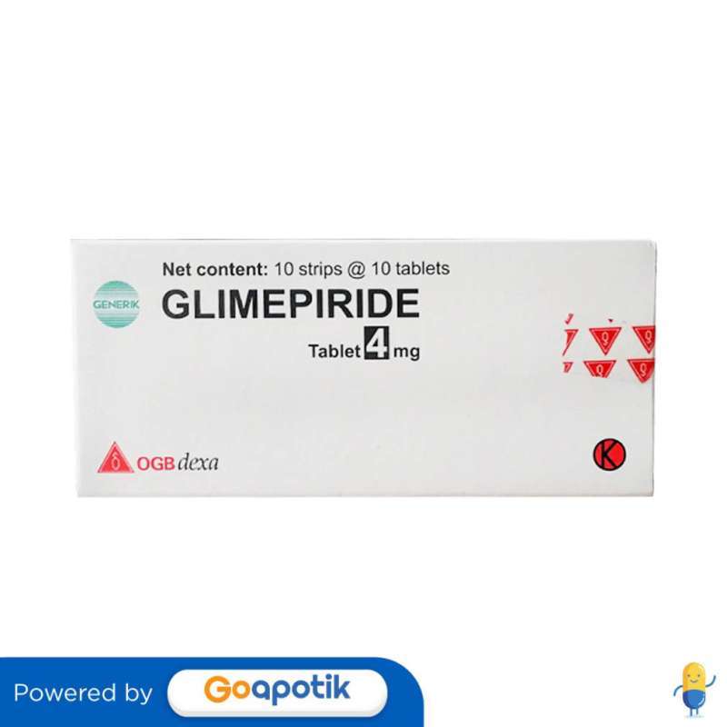 Jual GLIMEPIRIDE OGB DEXA MEDICA 4 MG BOX 100 TABLET di Seller Apotek ...
