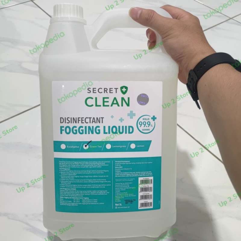 Promo SECRET CLEAN DISINFECTANT FOGGING LIQUID 5 LITER/DISINFEKTAN CAIR ...