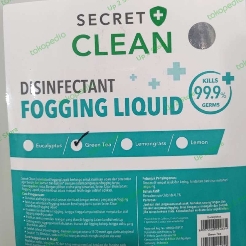 Promo SECRET CLEAN DISINFECTANT FOGGING LIQUID 5 LITER/DISINFEKTAN CAIR ...