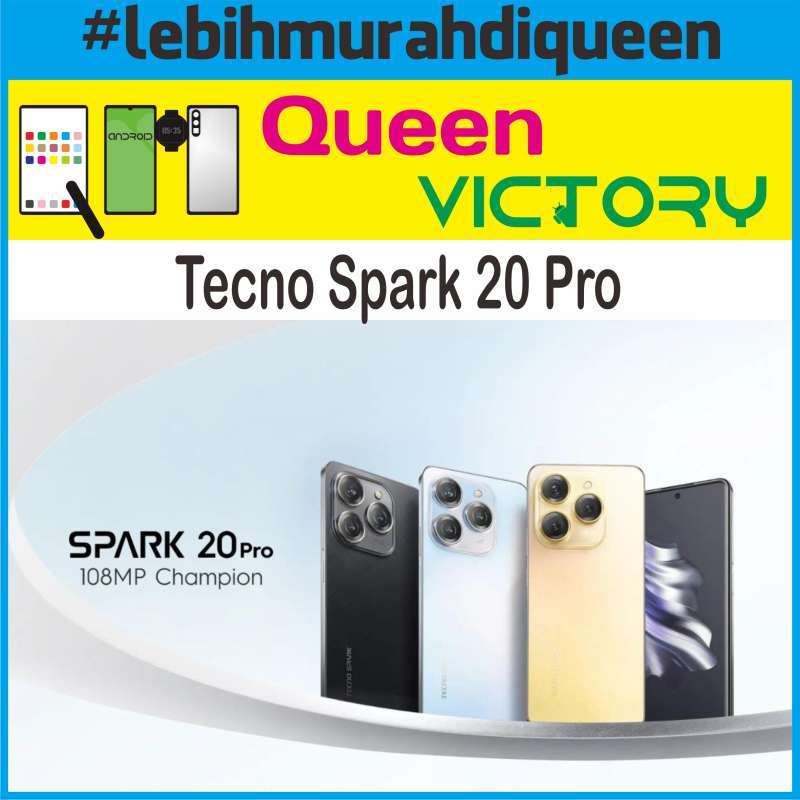 Promo Tecno Spark 20 Pro 12/256 Garansi Resmi Indonesia - Moonlit Black Diskon 2% Di Seller ...