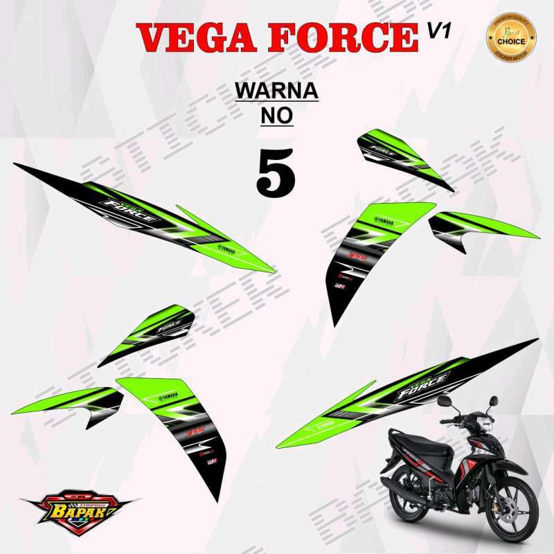 Jual Sticker Striping Decal Motor Vega Force V1 Variasi Race - Premium ...