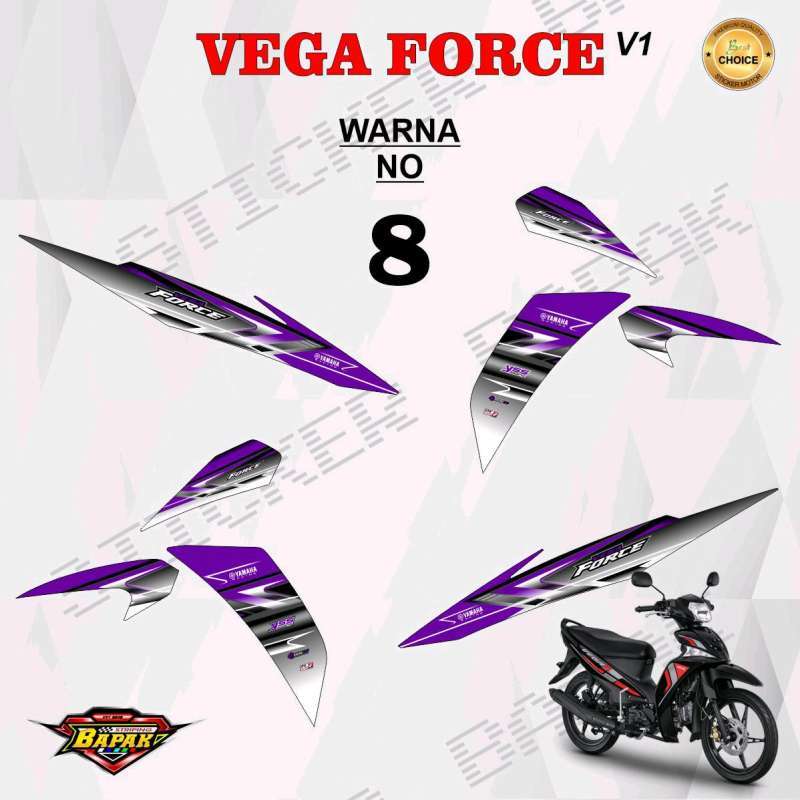 Jual Sticker Striping Decal Motor Vega Force V1 Variasi Race - Premium ...