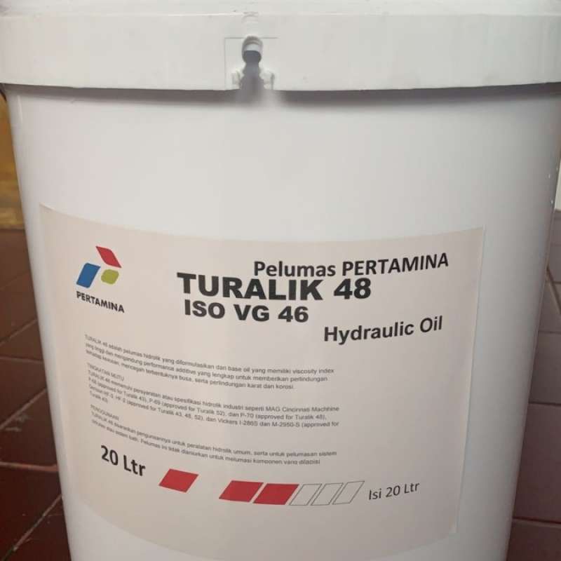 Promo Baru Oli Hidrolik Pertamina Turalik 48 Pelumas Iso Vg 46 New ...
